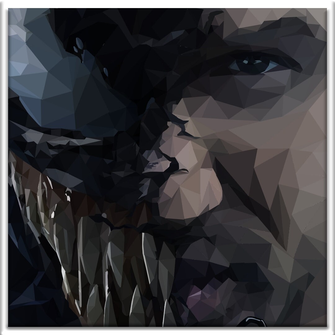 Custom Tom Hardy/venom Low-poly Digital Art (framed) DIGITAL COPY ...