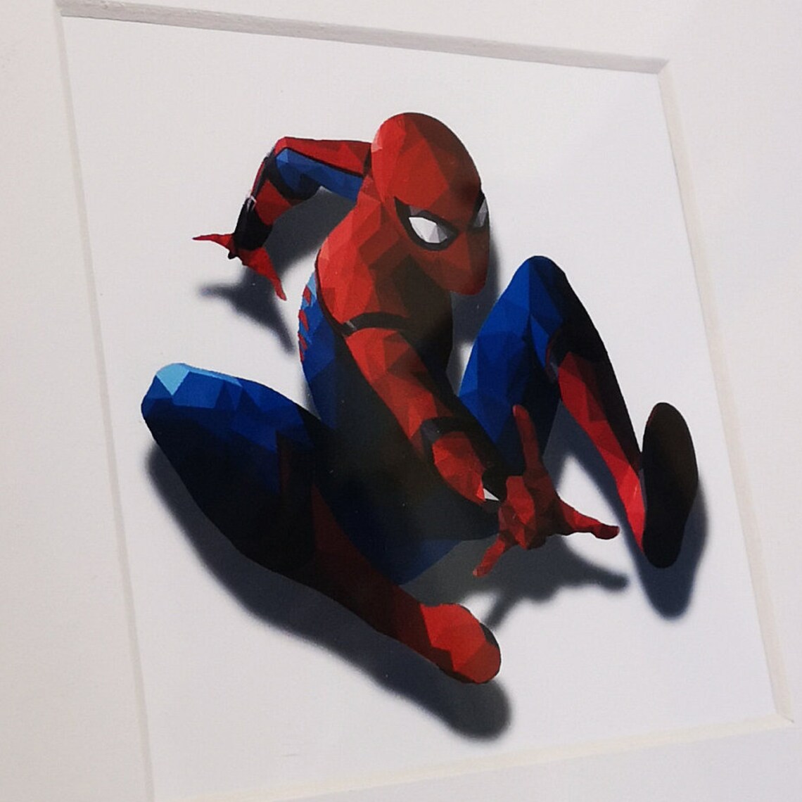 Custom Spiderman Low-poly Digital Art (framed) DIGITAL COPY INCLUDED - Etsy