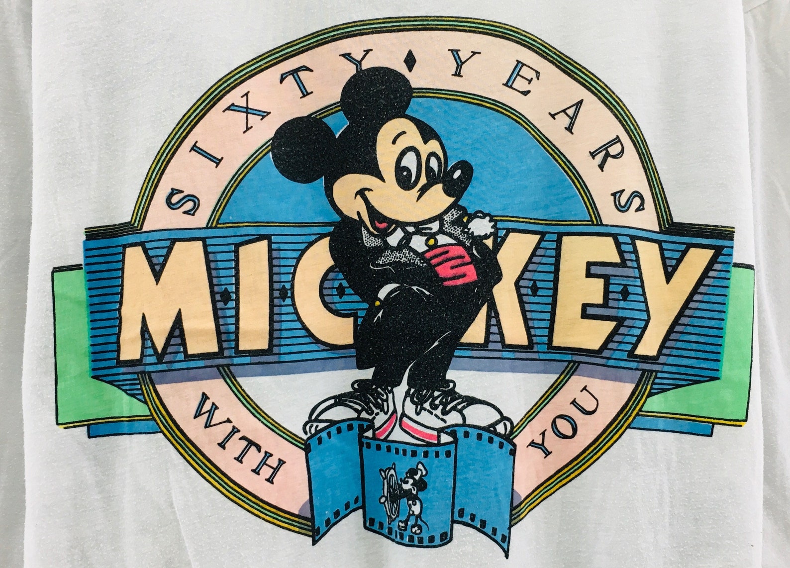 Rare Vintage Mickey Mouse Sixty Years Full Print Front Back - Etsy