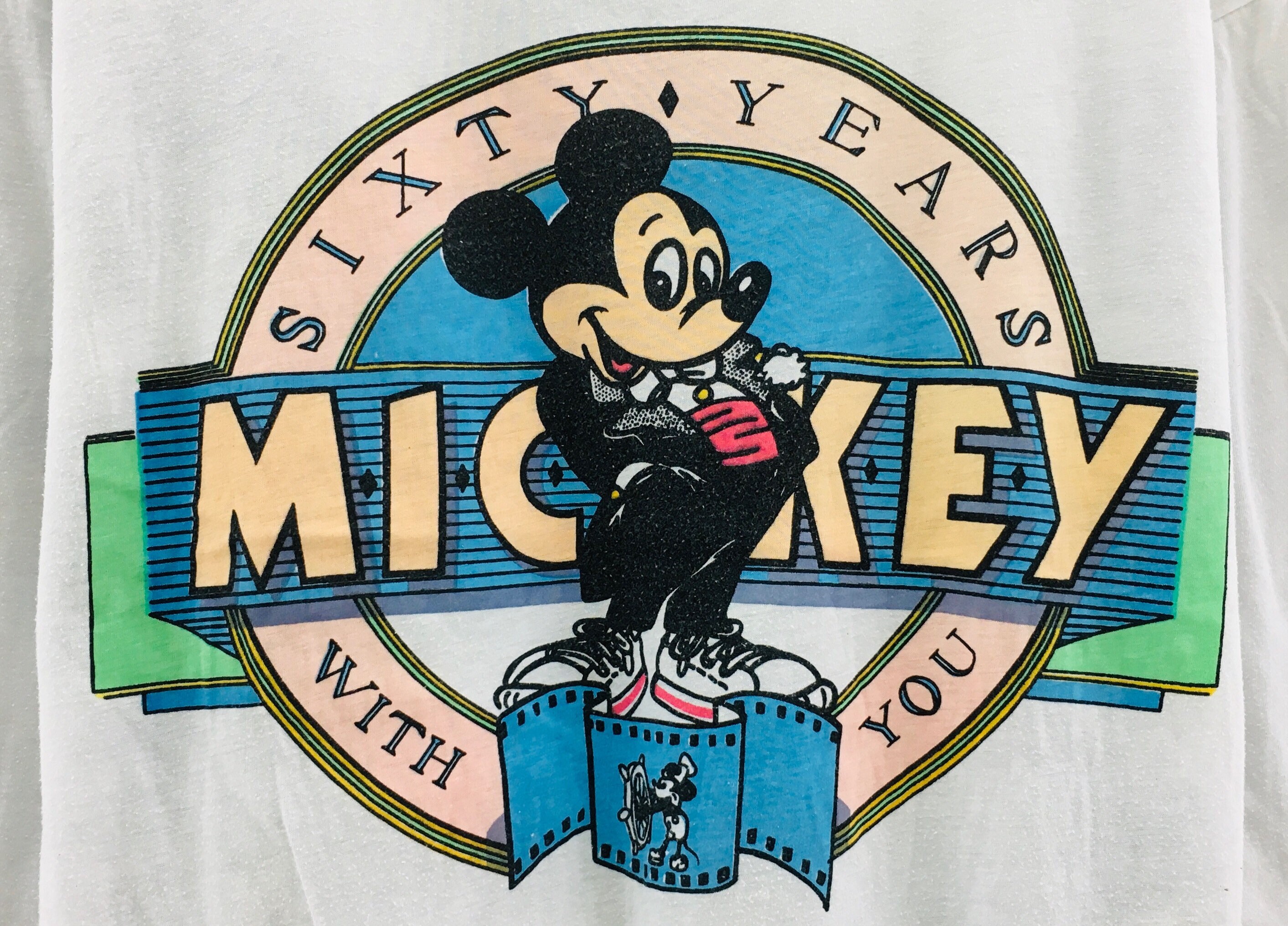 Rare Vintage Mickey Mouse Sixty Years Full Print Front Back - Etsy