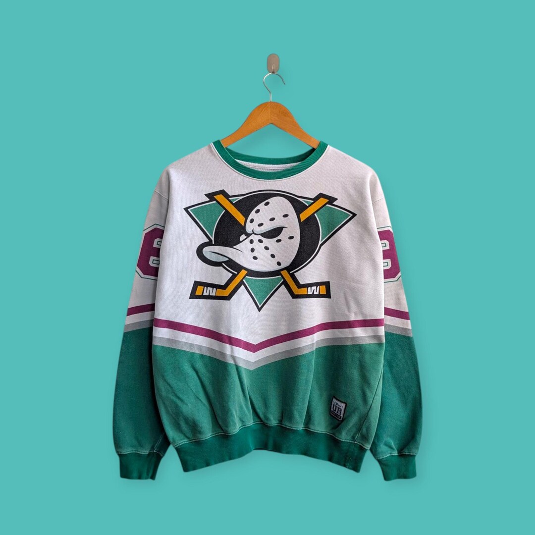 Vintage Mighty Ducks Full Print Sweatshirt Mighty Ducks All Over Print ...