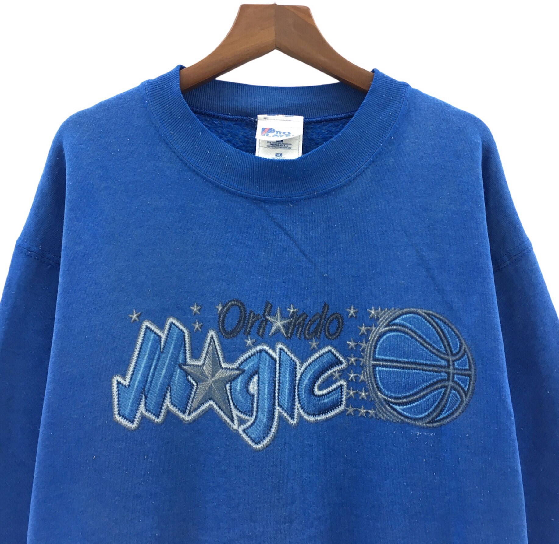 Rare Vintage Orlando Magic Basketball Big Logo Spell Out Crewneck ...
