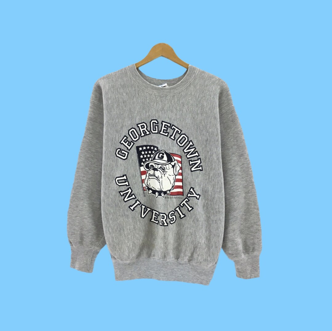 Very Rare Vintage 90s Georgetown University Bulldog Big Print Logo ...