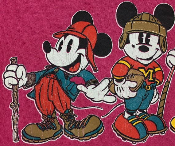Rare! Vintage 90's Mickey Mouse Big Logo Print Spell … - Gem