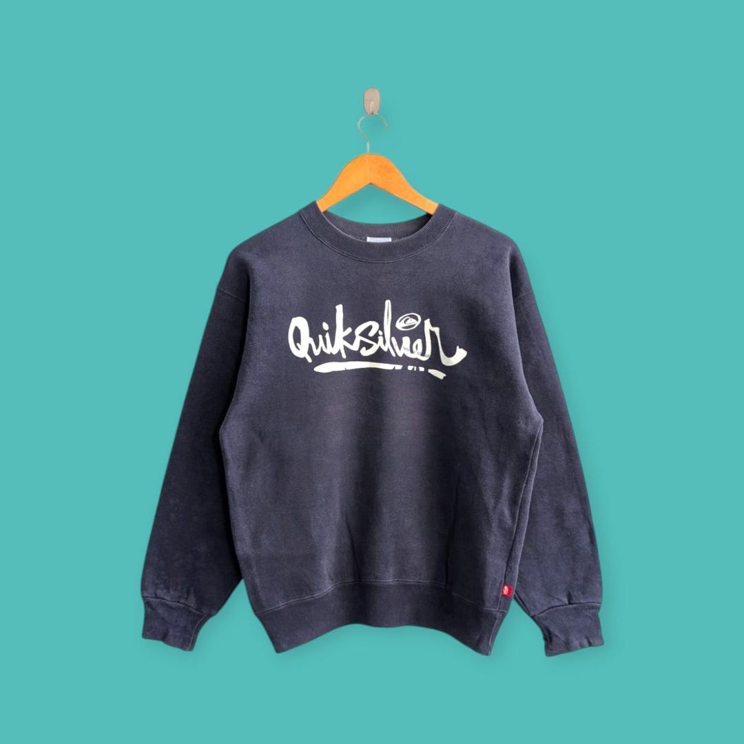 Vintage Quicksilver Big Logo Sweatshirt Quicksilver Crewneck ...
