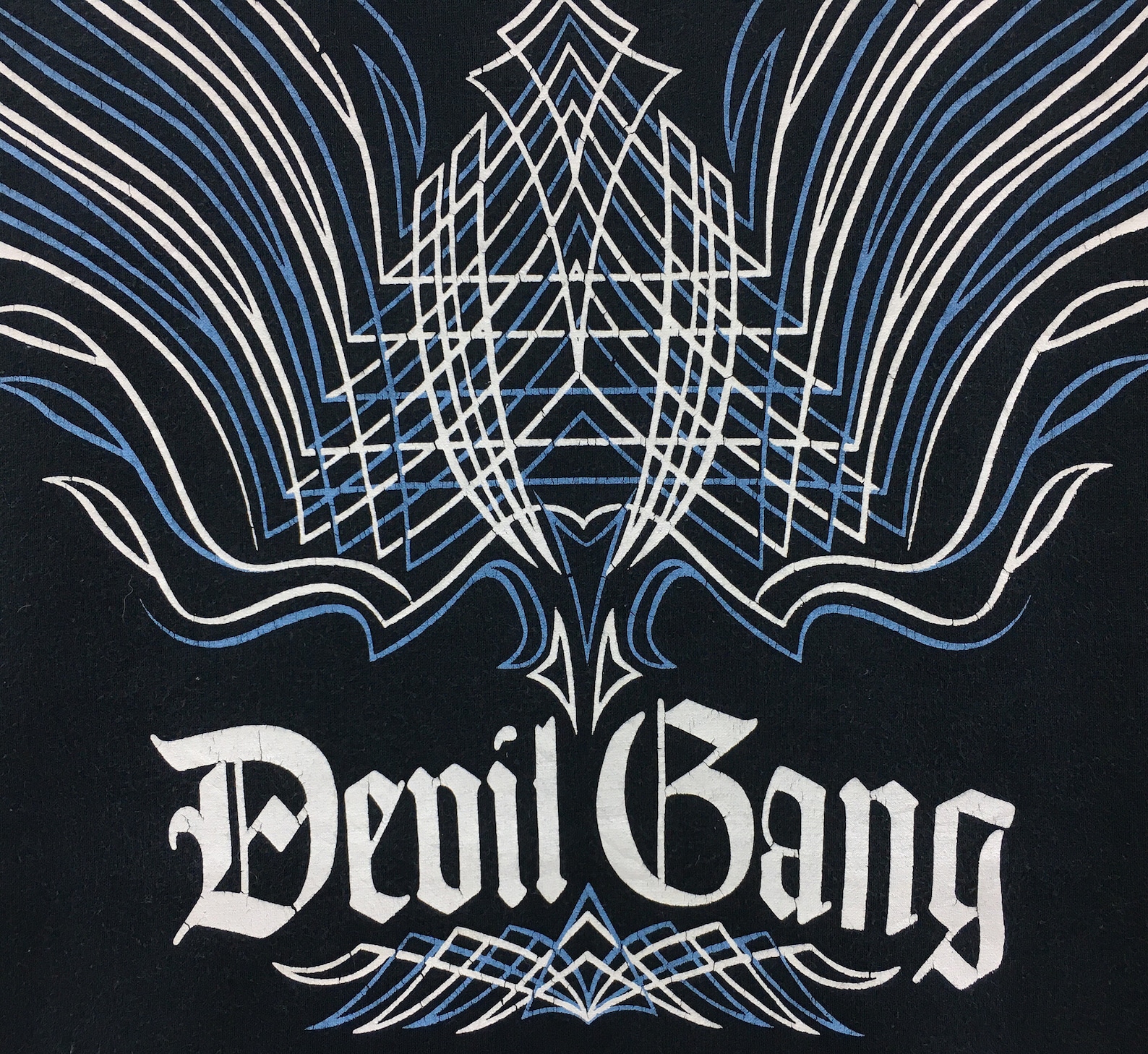 Rare Devil Gang Big Print Logo Spell Out Crewneck Black Color - Etsy