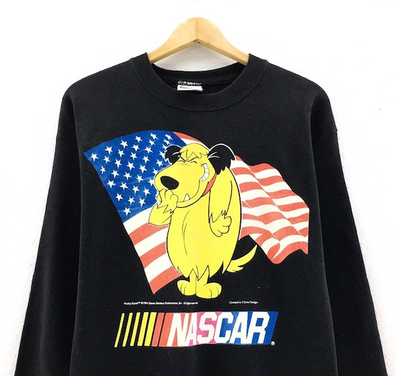 Rare! Vintage Nascar Wacky Races 1994 Big Print Crewn… - Gem