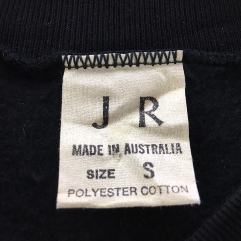RARE Vintage JR Creations Australia Crewneck Black Colour | Etsy