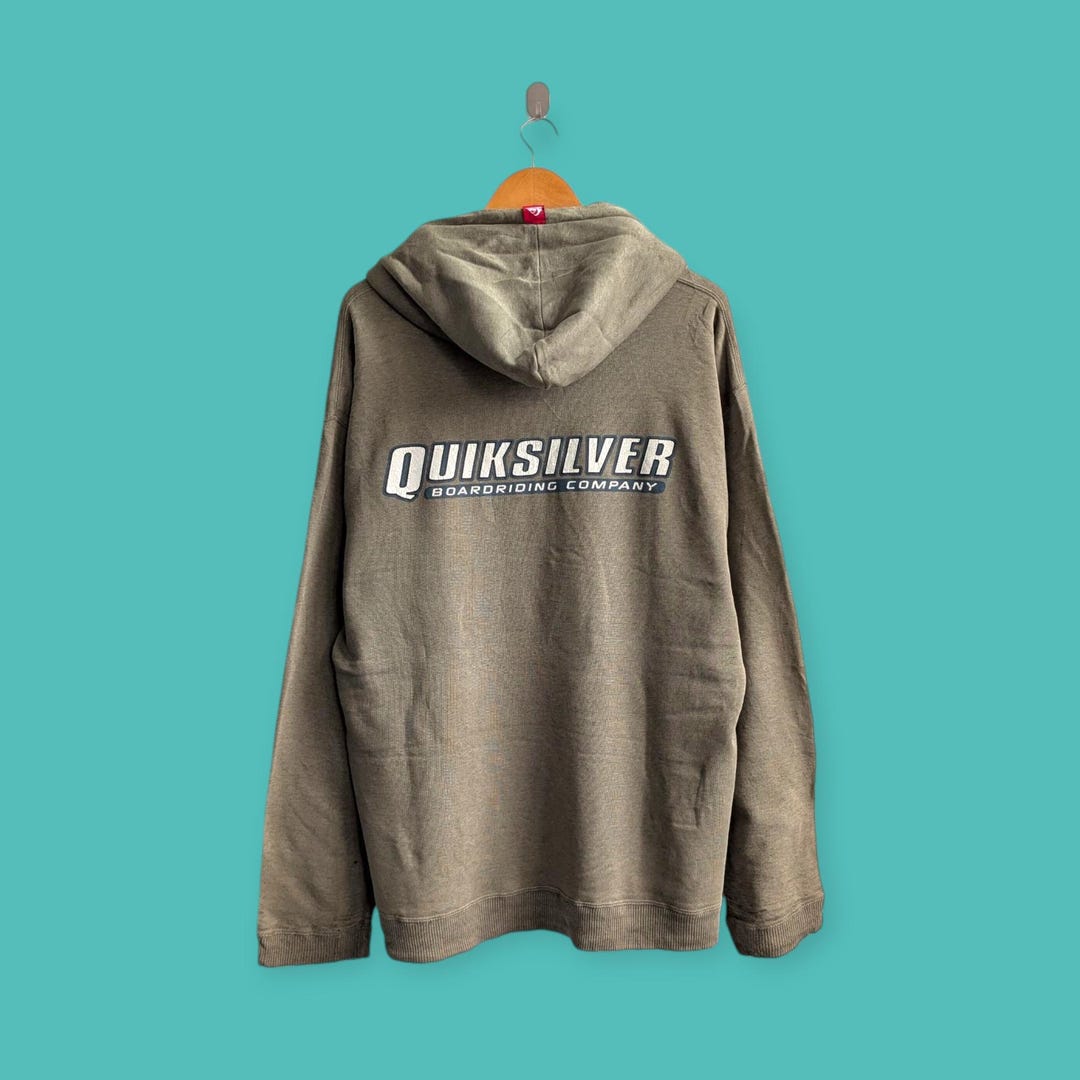 Vintage Distressed Quicksilver Big Logo Hoodies Quicksilver Surf ...