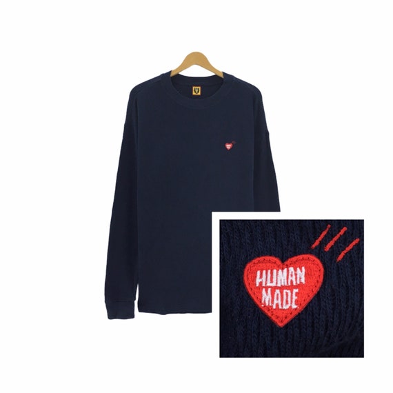 Rare! Human Made Small Logo Embroidery Crewneck Large… - Gem