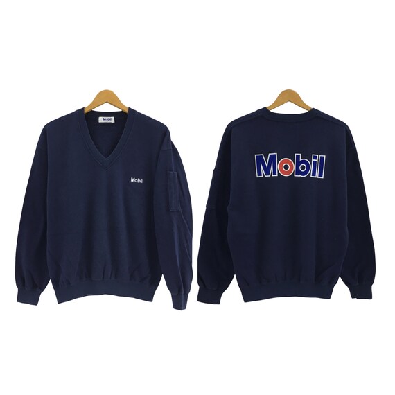 Limited! Vintage Mobil Racing Team Big Logo Spell Out… - Gem