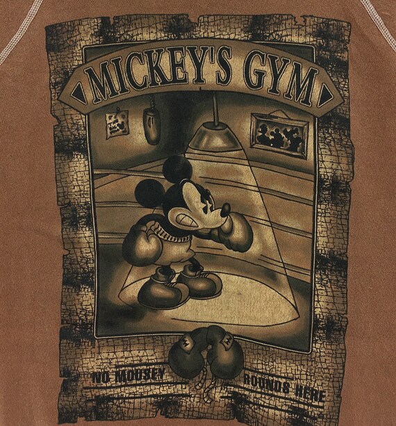 Rare! Vintage Mickey Mouse Mickey’s Gym Big Logo Prin… - Gem
