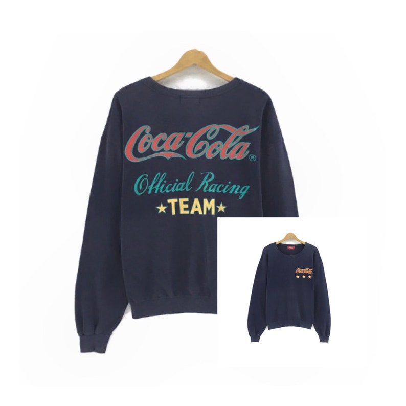 Very Rare Vintage Coca Cola Racing Team Big Logo Spell Out - Etsy