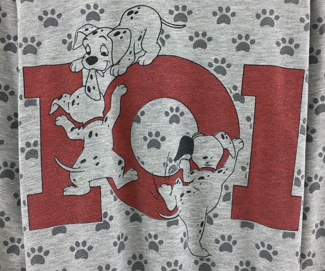 Rare Vintage 101 Dalmatian Big Logo Full Print Spell Out - Etsy