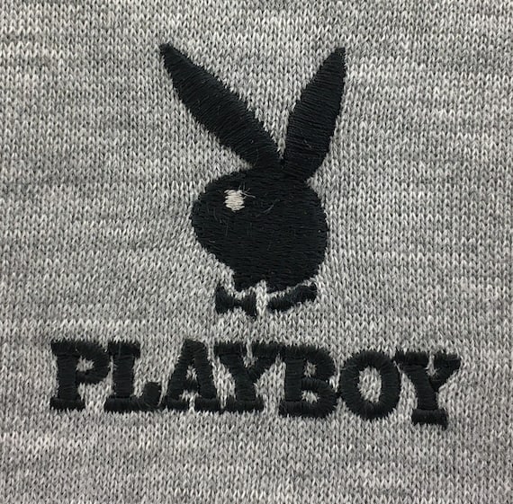 Rare! Playboy Big Logo Spell Out Print Embroidery Cre… - Gem