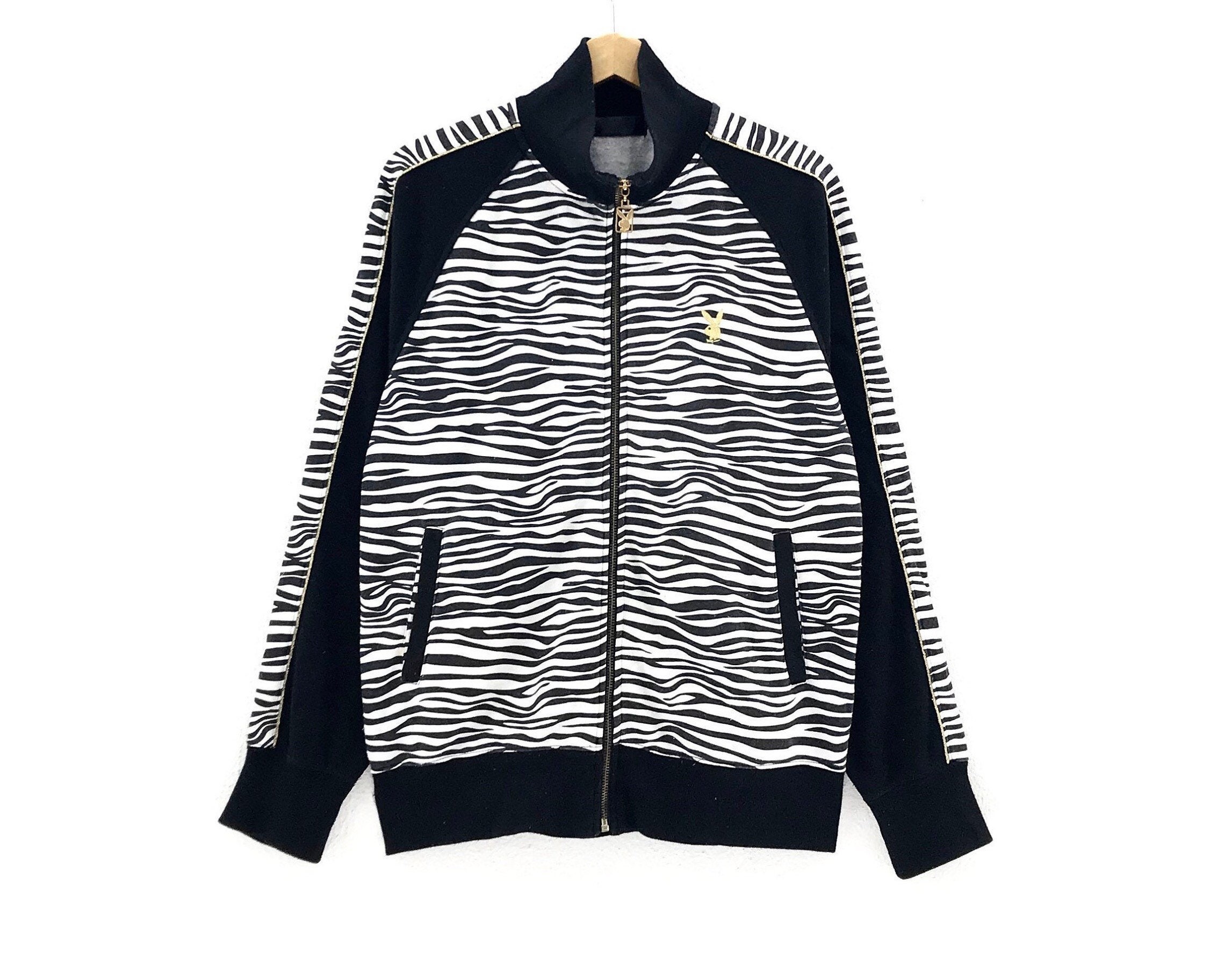 Rare Vintage Playboy Thunder Zebra Style Big Logo Full Zip | Etsy