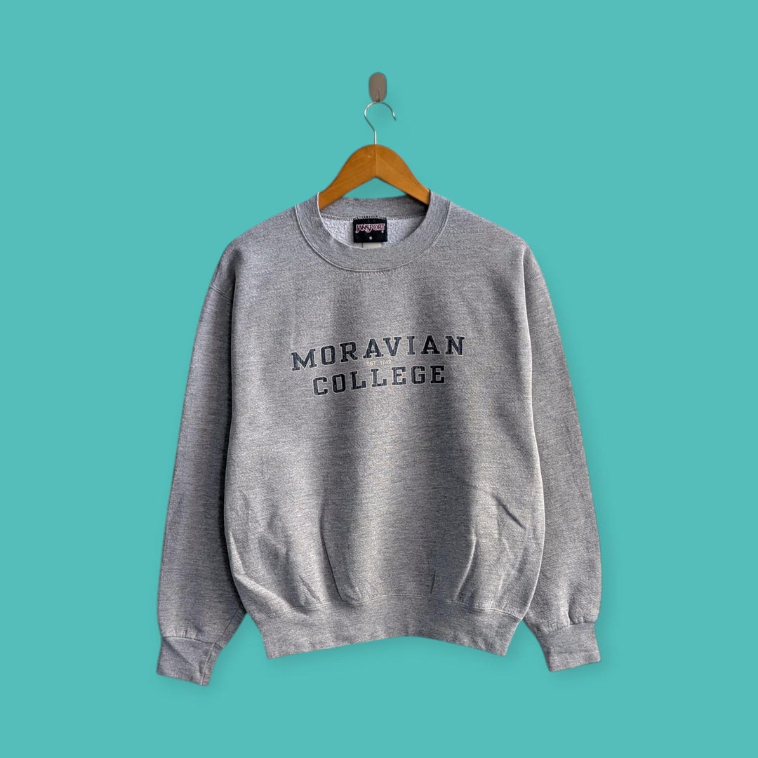 Vintage Moravian College Sweatshirt Moravian College Crewneck Moravian ...