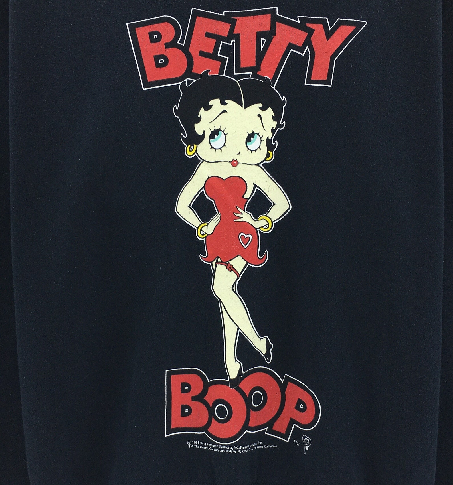 Very Rare Vintage 90s Betty Boop Big Logo Print Front Back - Etsy
