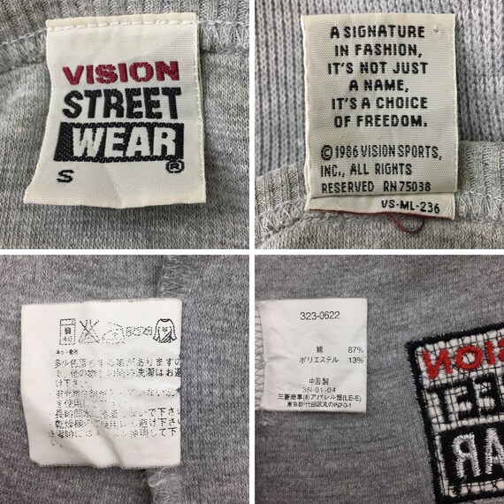 Rare! Vision Street Wear Small Logo Embroidery Long S… - Gem