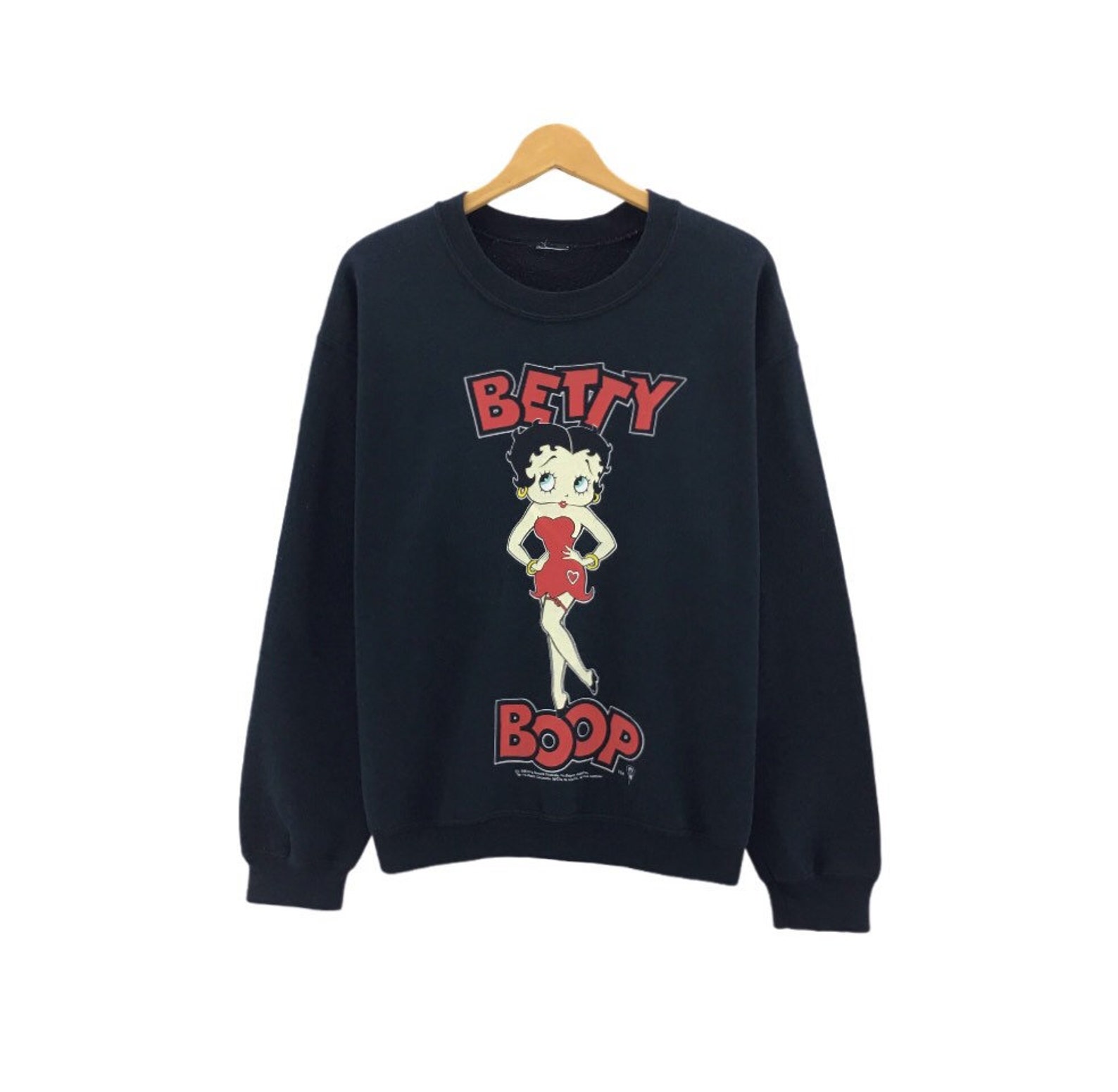 Very Rare Vintage 90s Betty Boop Big Logo Print Front Back - Etsy
