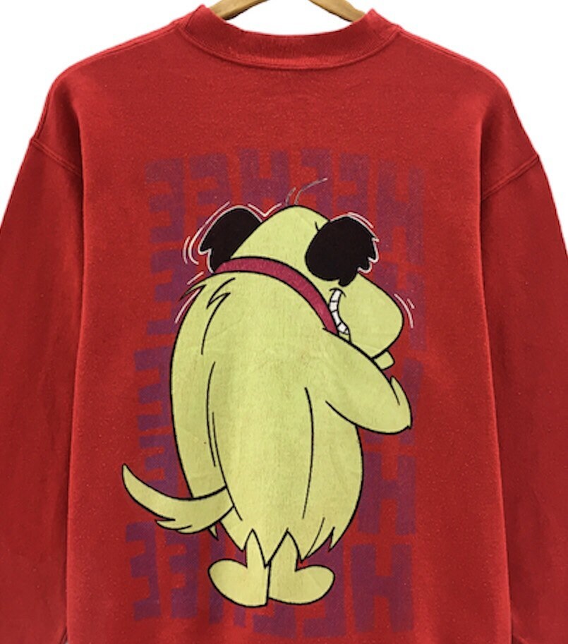 Rare Vintage Wacky Races Big Print Front Back Crewneck Red | Etsy