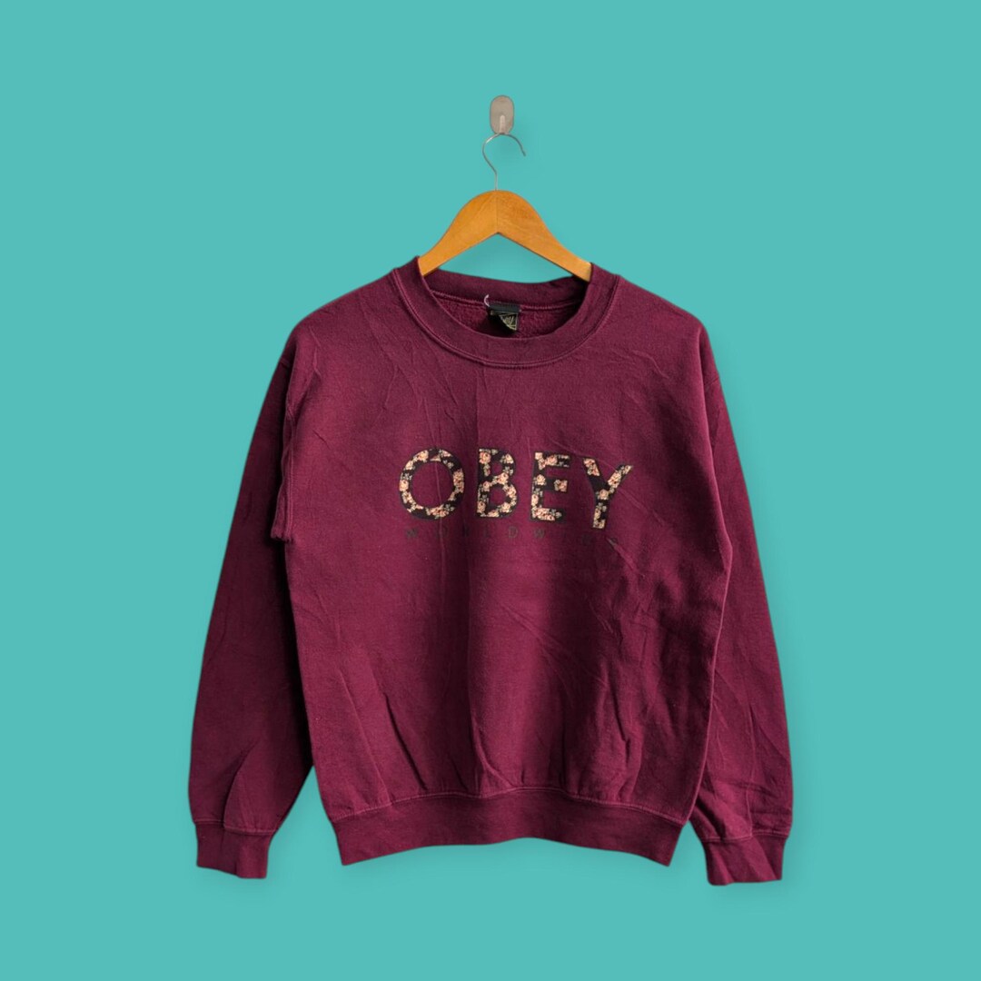 Vintage Obey Worldwide Spell Out Sweatshirt Obey Crewneck Obey Sweater ...