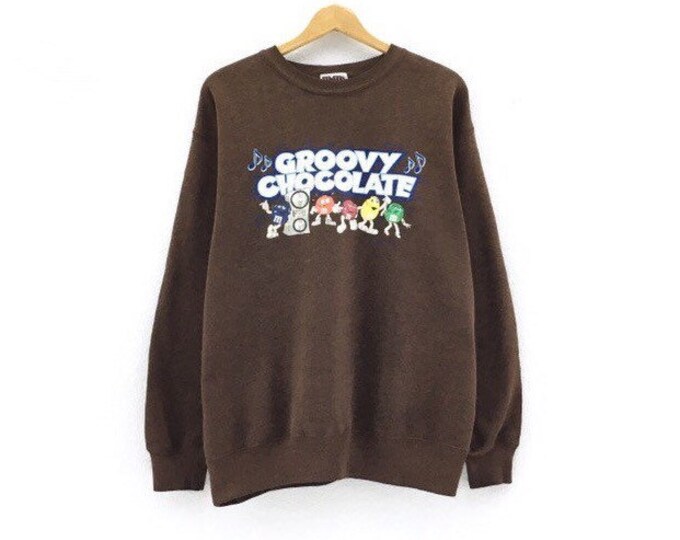 Rare Vintage Groovy Chocolate Big Logo Print Crewneck Sweatshirt Large ...
