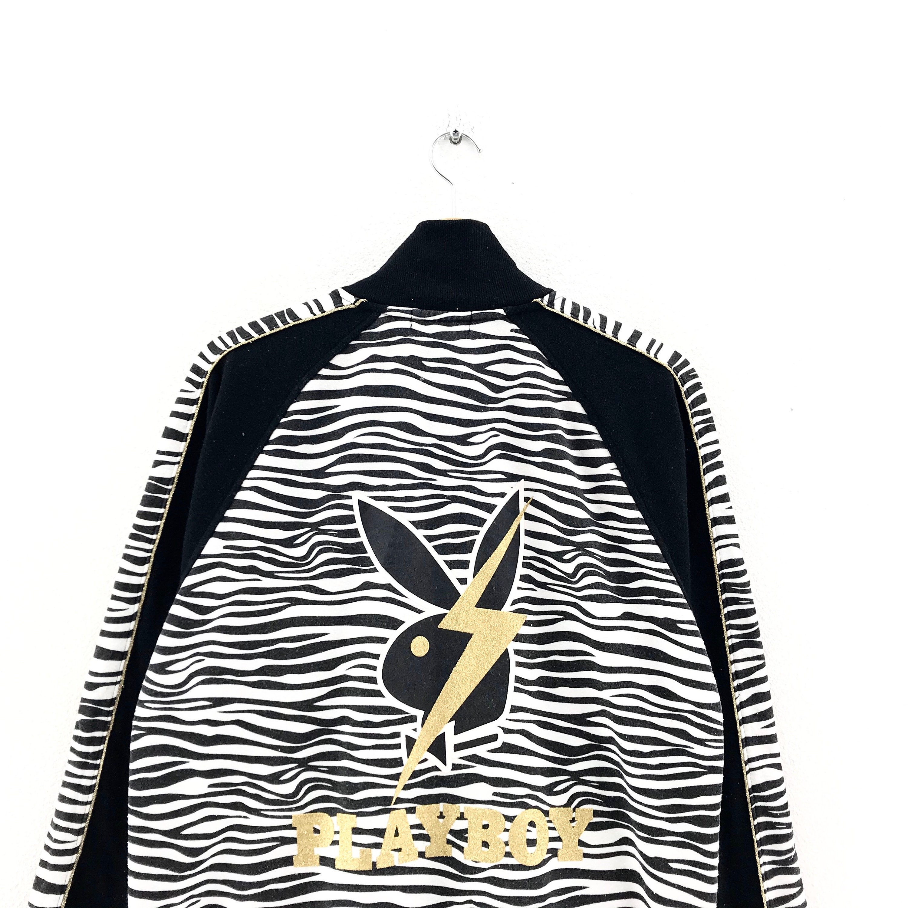 Rare Vintage Playboy Thunder Zebra Style Big Logo Full Zip | Etsy