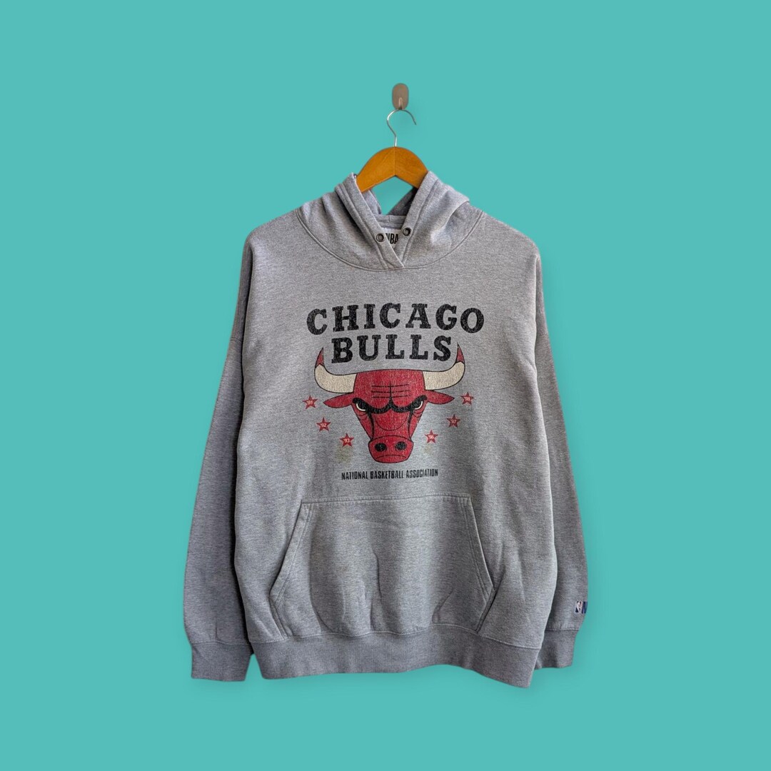 Vintage Chicago Bulls Big Image Hoodies Chicago Bulls Sweater Pullover ...