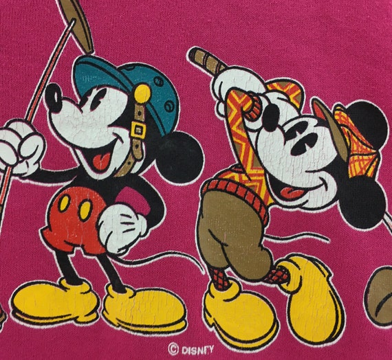 Rare! Vintage 90's Mickey Mouse Big Logo Print Spell … - Gem
