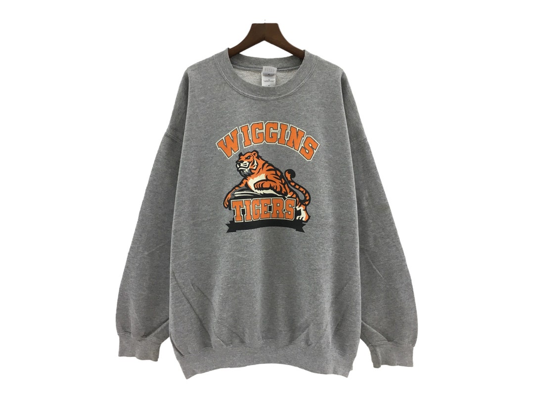 Rare Wiggins Tigers Football Big Logo Spell Out Crewneck - Etsy