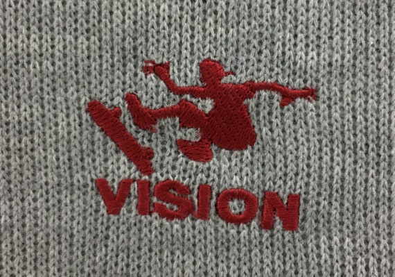 Rare! Vision Street Wear Small Logo Embroidery Long S… - Gem