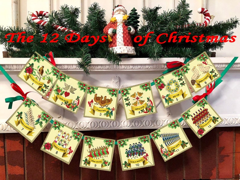 Twelve Days of Christmas Ornaments Decoration Patterns Printable Gift ...