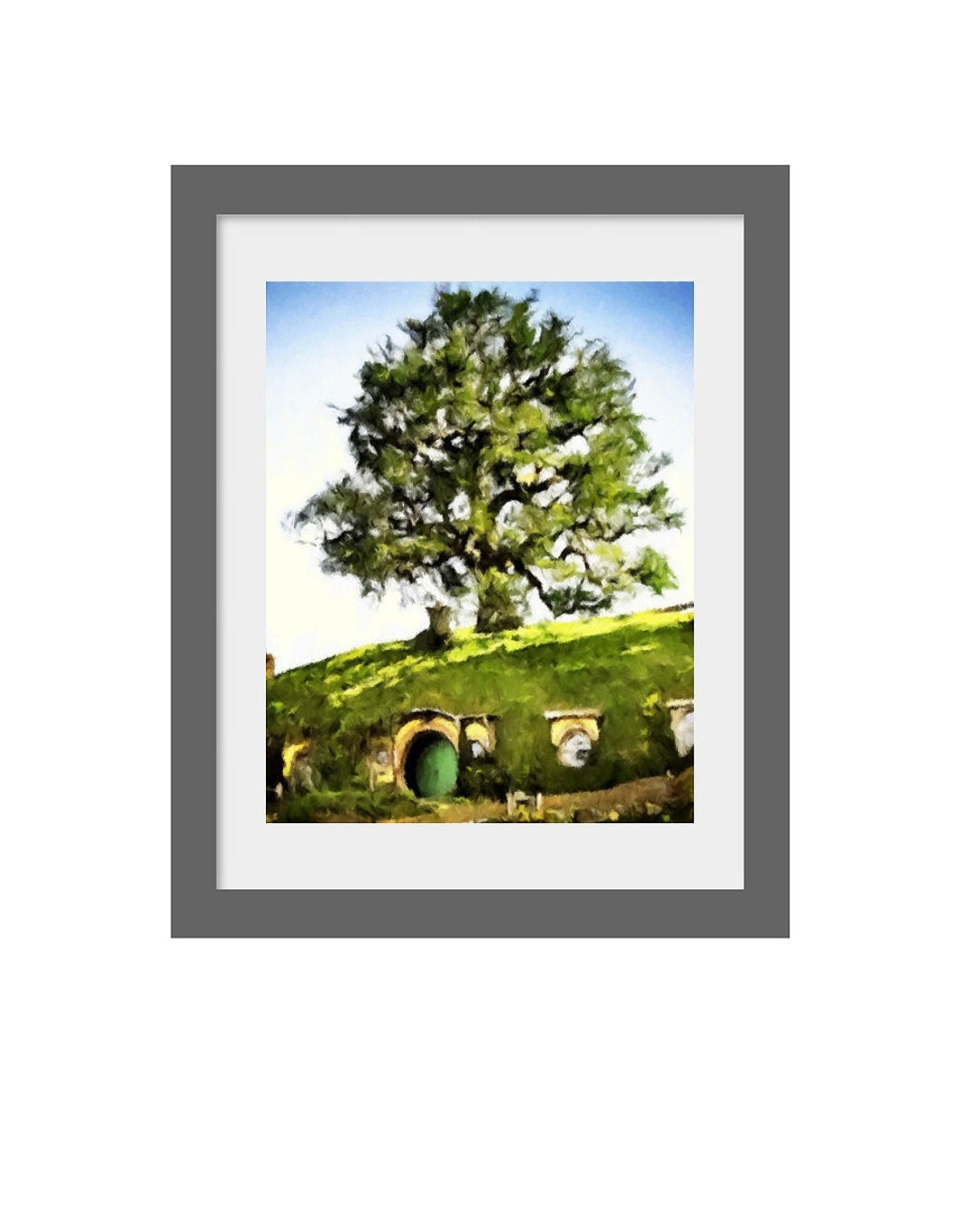 Bilbo Bag End Painting the Shire Hobbit Hole the Hobbit Home Lord of ...