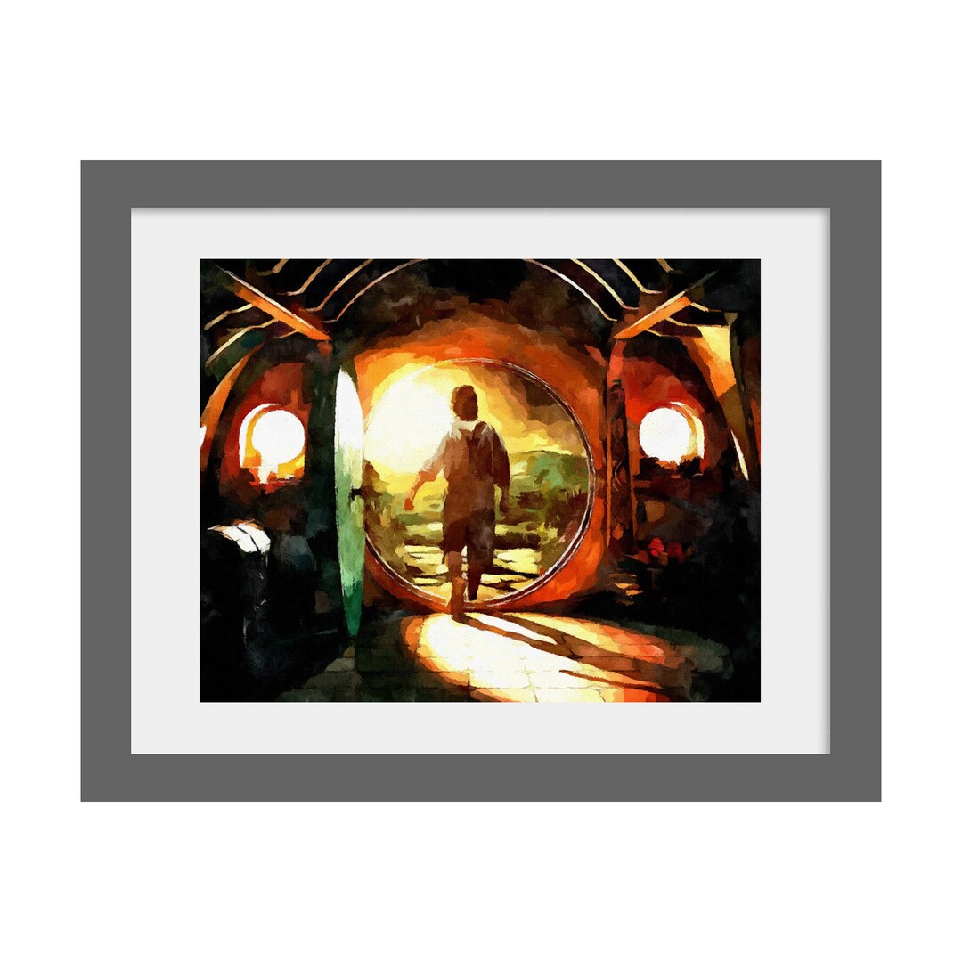 Bag End Painting the Shire Hobbit Hole the Hobbit Home Lord of - Etsy