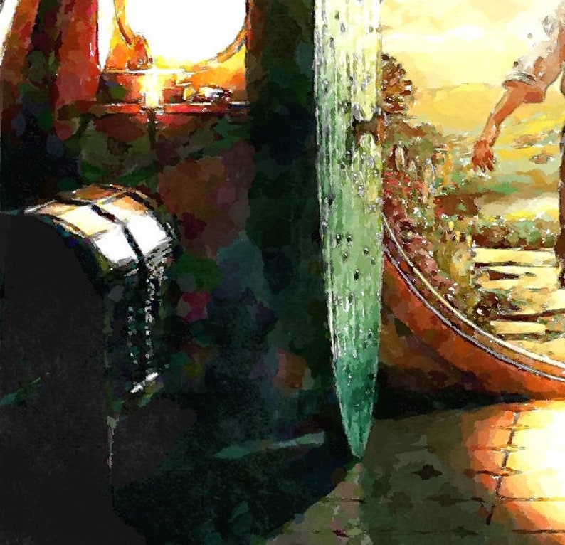 Bag End Hobbit Hole the Shire Lord of the Rings, Bag End Painting the ...