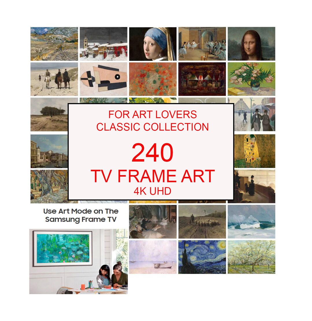 Samsung Frame TV Eclectic Art 4K UHD, Classic Art Bundle for Samsung ...