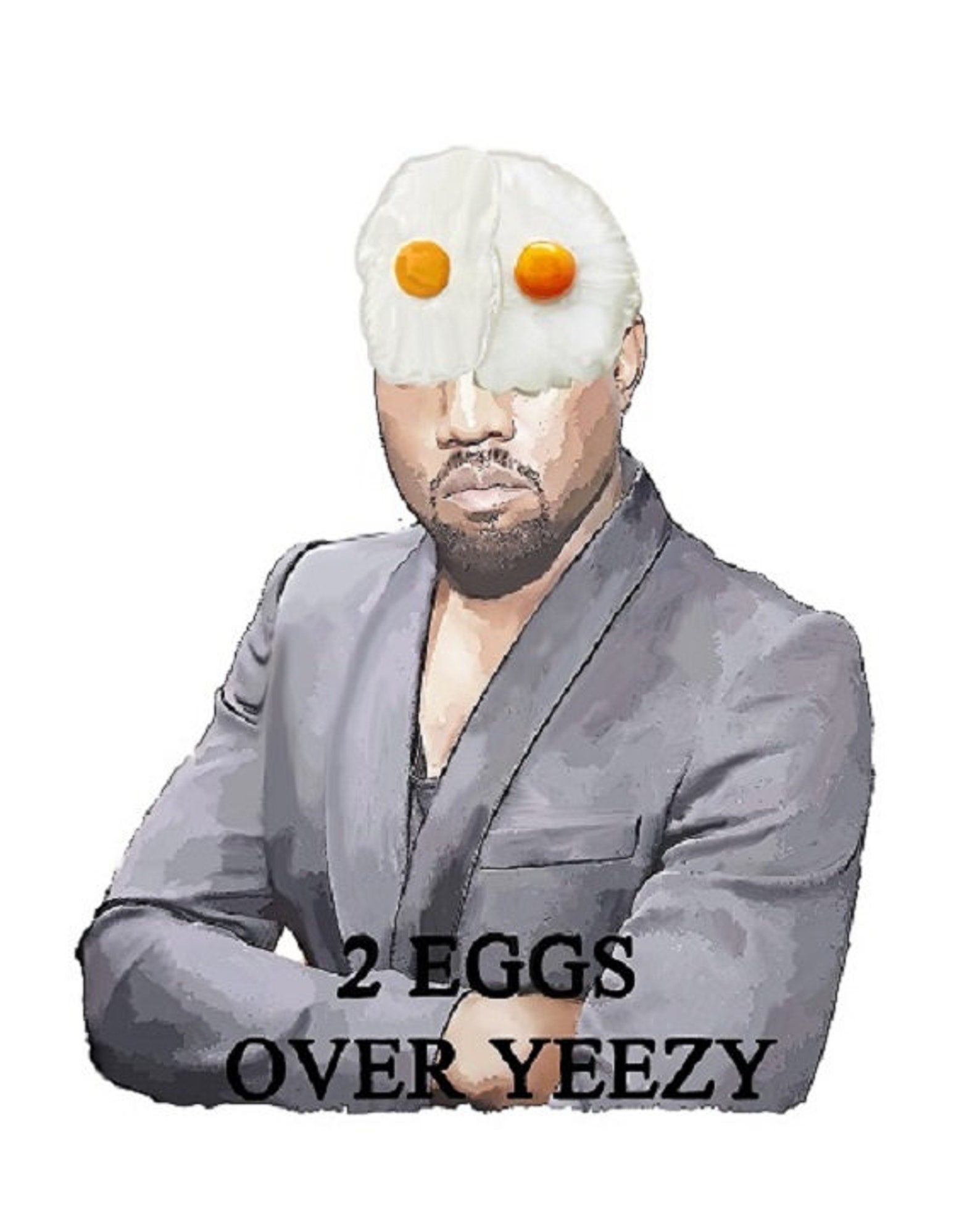 Kanye West Poster Kanye TIME Magazine Poster 2 Eggs Over Yeezy Print ...