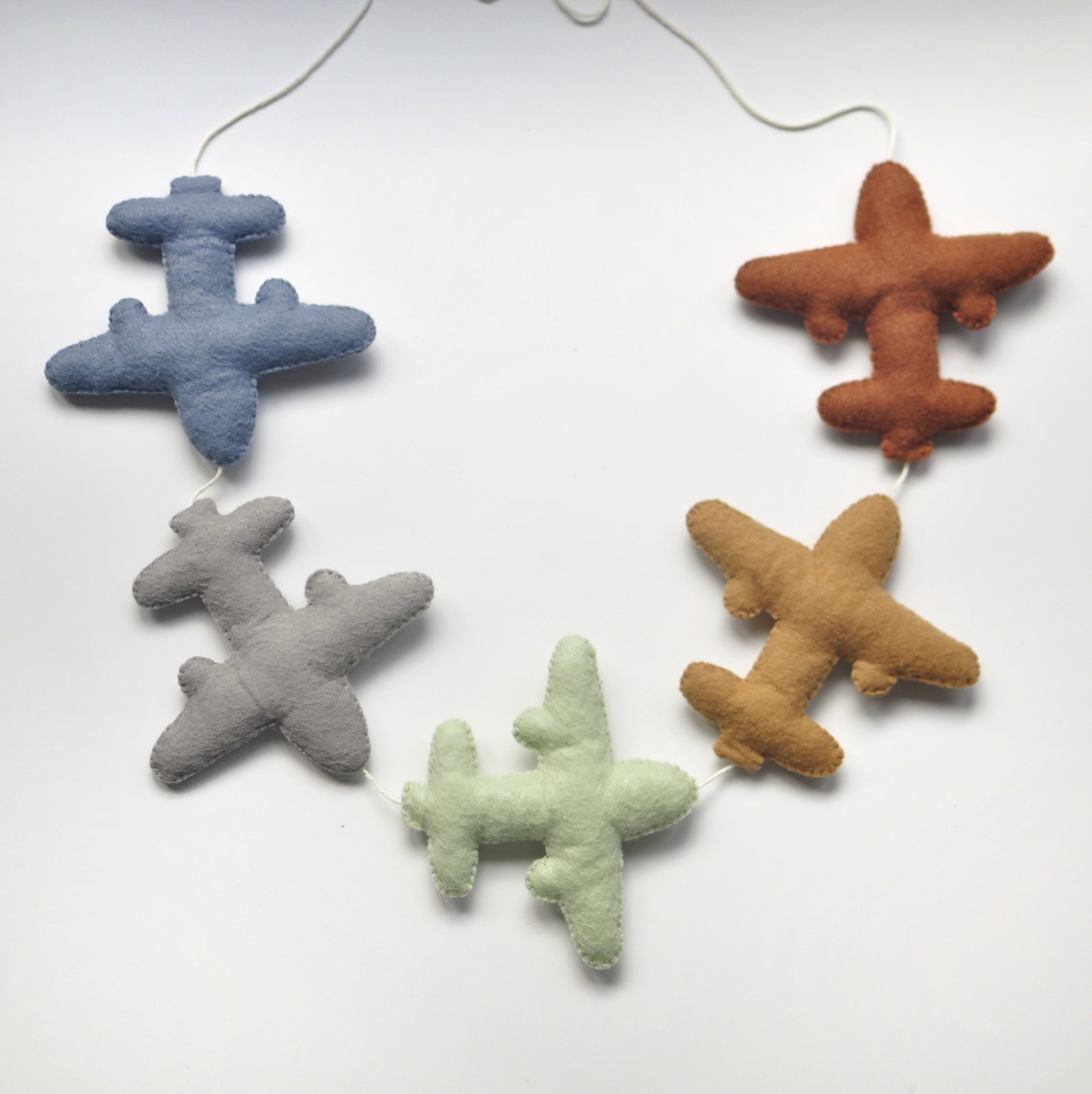Felt Airplane Garland Plane Garland Kids Room Decor | Etsy