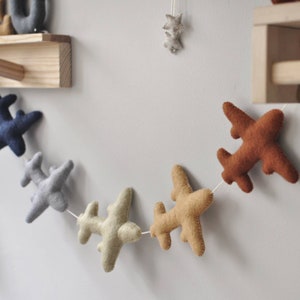 Felt Airplane Garland | Plane Garland | Kids Room Decor | Nursery Decor ...