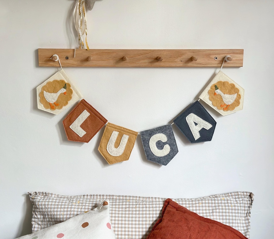 Personalized Felt Goose Garland Custom Name Sign Goose Bunting - Etsy