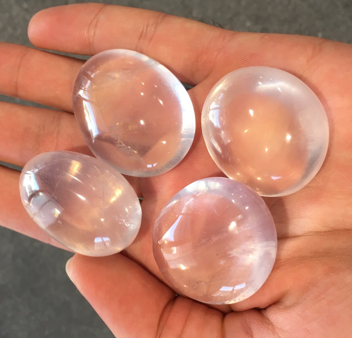 Pink Moon Quartz Rose Moon Quartz Beautiful Reflection - Etsy Australia