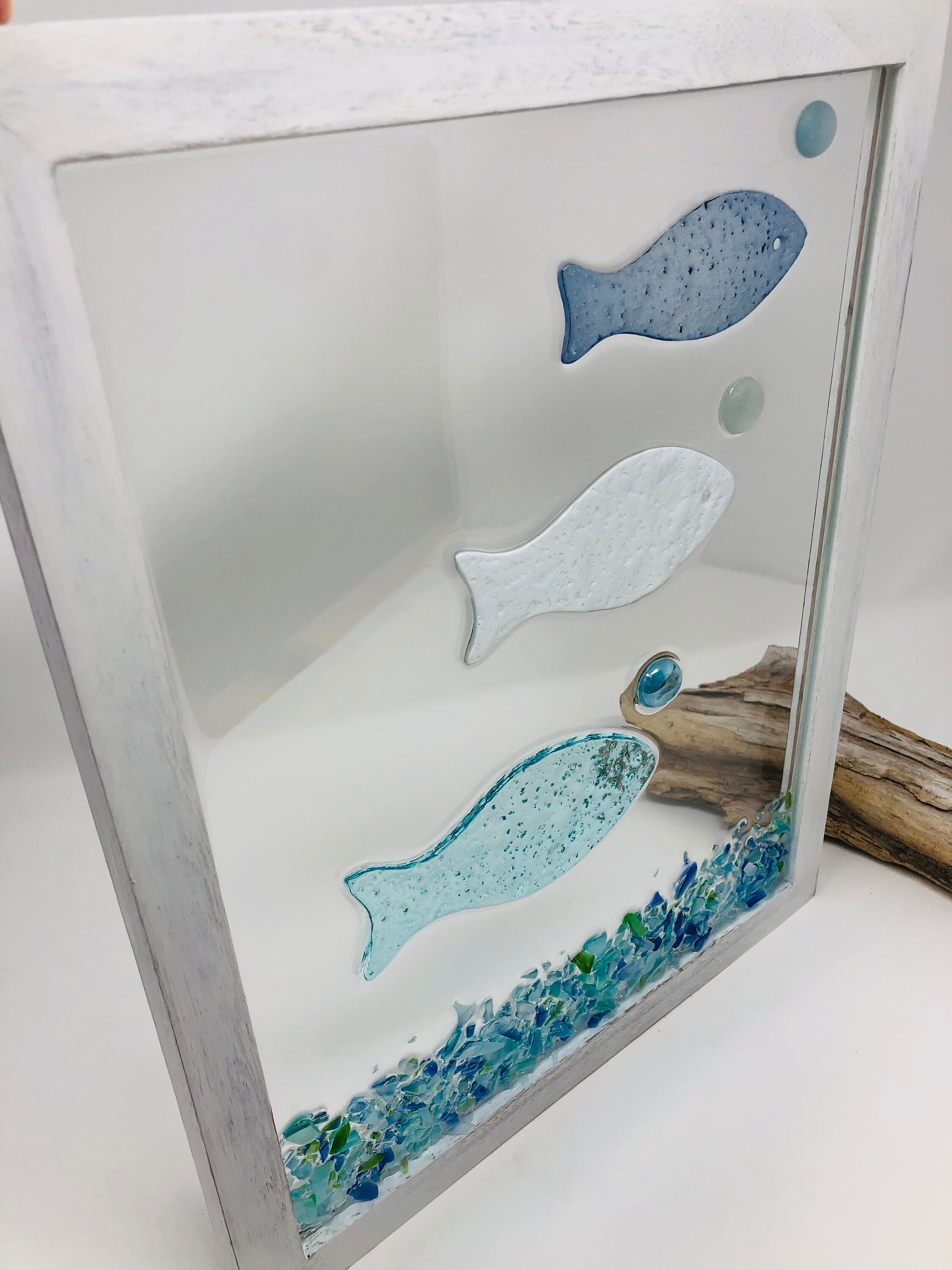 Fish, Fish Art, Gift for Him, Window Glass Art, Fish Wall Art, Made in ...