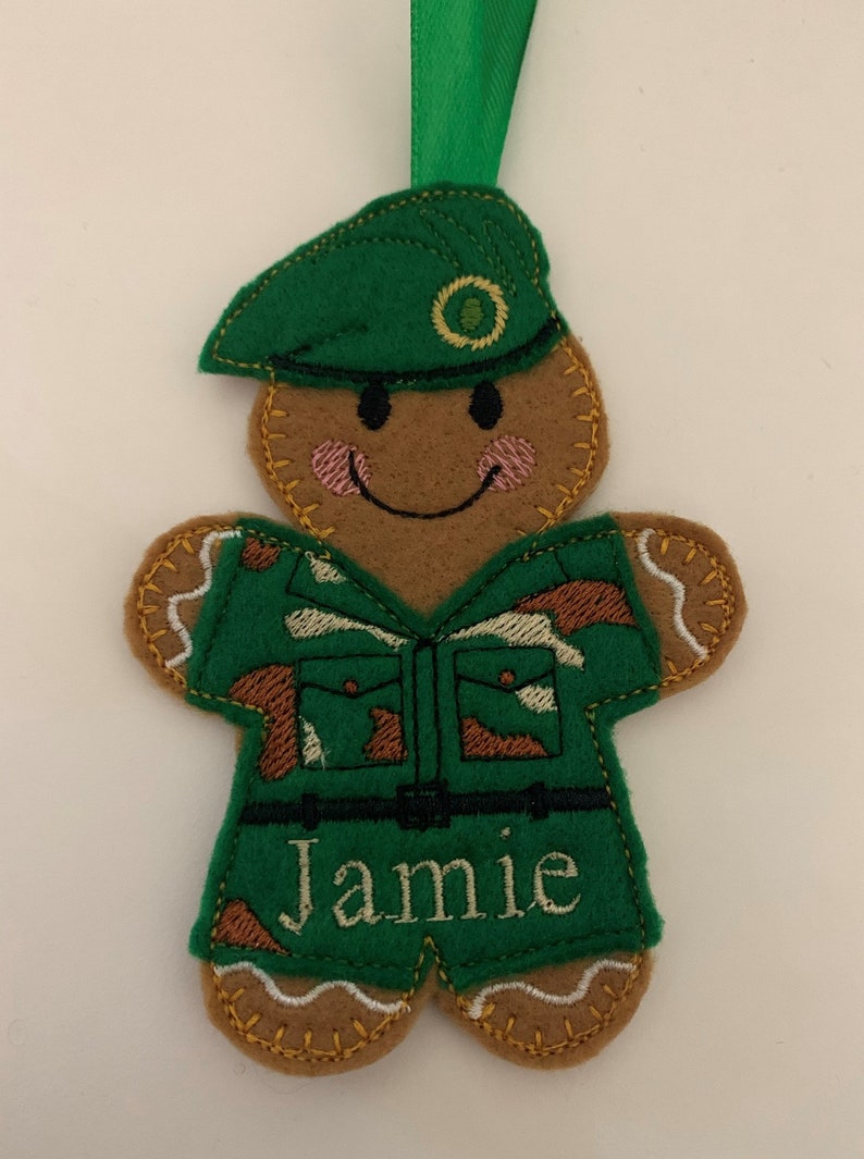 Military Gingerbread Man Decoration, Army Gingerbread Man, Soldier ...