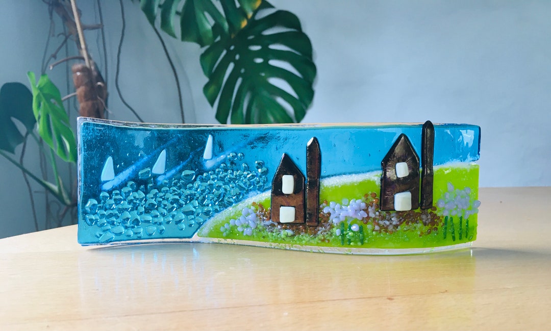 Engine House / Tin Mine Poldark Scene - Fused Glass Art. Birthday ...