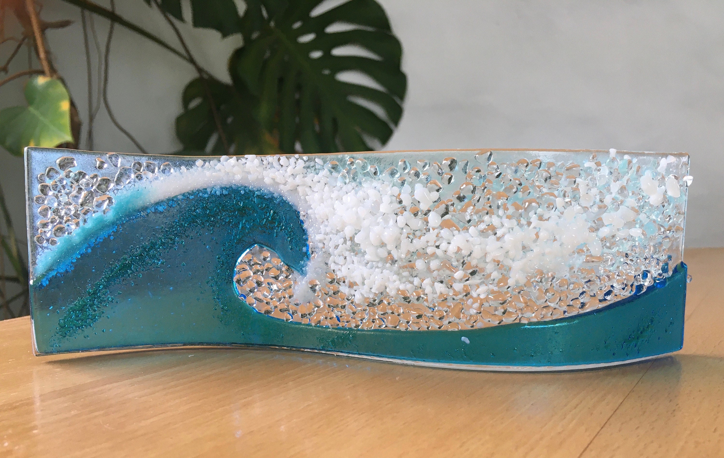 Glass Wave Sculpture for sale | Only 3 left at -70%