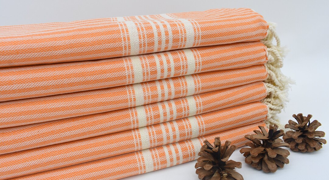 Personalized Gift, Embroidery Towel, Engagement Gift, 67"x38" Orange ...