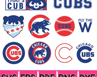 Chicago cubs svg | Etsy