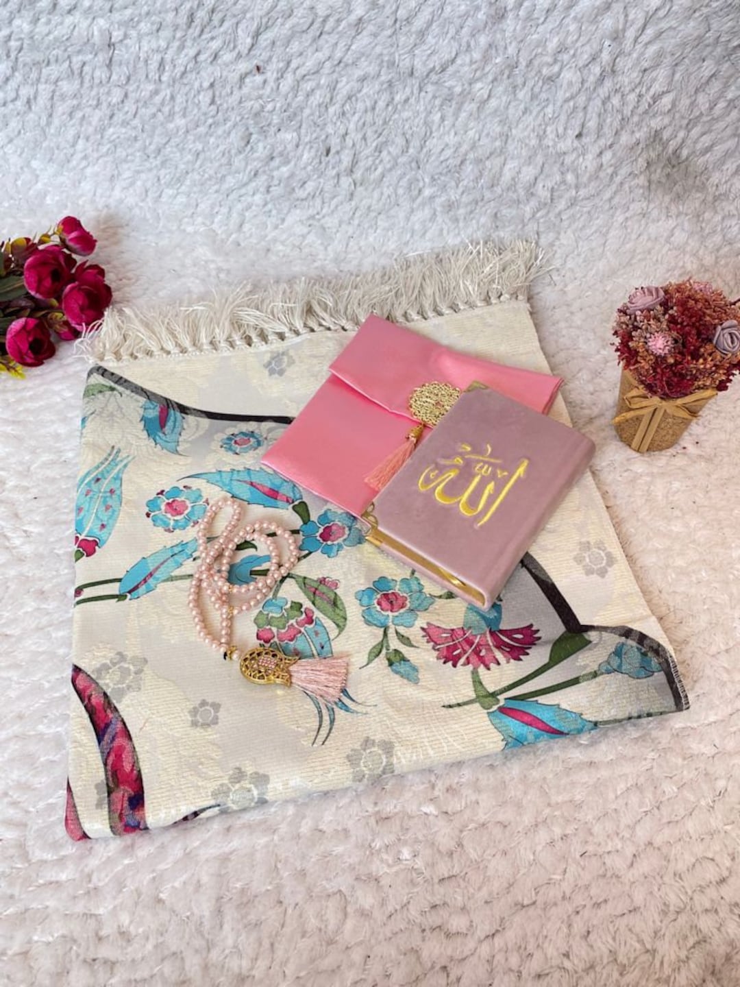 Pink Prayer Rugs Pink Prayer Mats Pink Quran Pink Pearl - Etsy