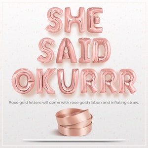 She Said OKURRR Bachelorette Party Bridal Shower Mylar Balloon Kit Hen ...